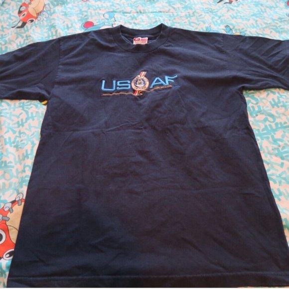 Bayside | Shirts | Vtg 9s Us Air Force Cross Into The Blue Tshirt Navy ...